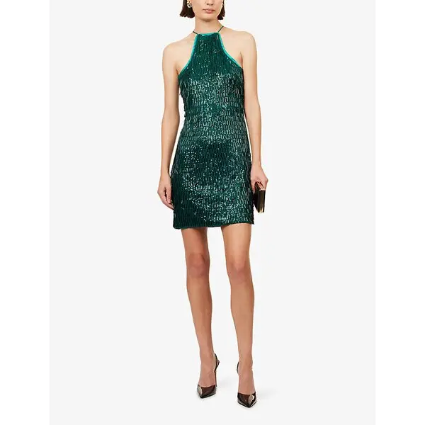 AMY LYNN Foxy Sequin Woven Mini Dress