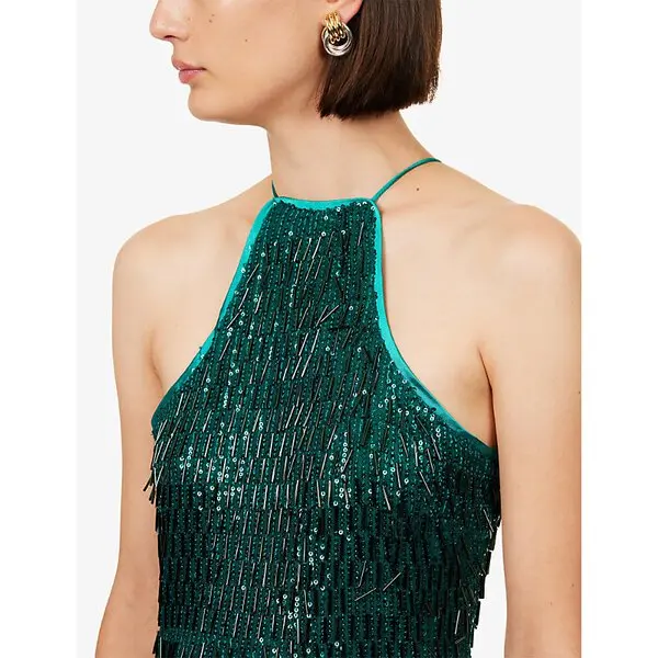AMY LYNN Foxy Sequin Woven Mini Dress