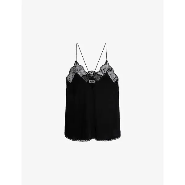 Zadig&Voltaire Christy Silk Camisole Top - Black