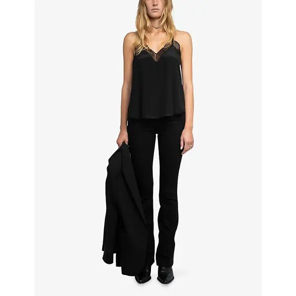 Zadig&Voltaire Christy Silk Camisole Top - Black