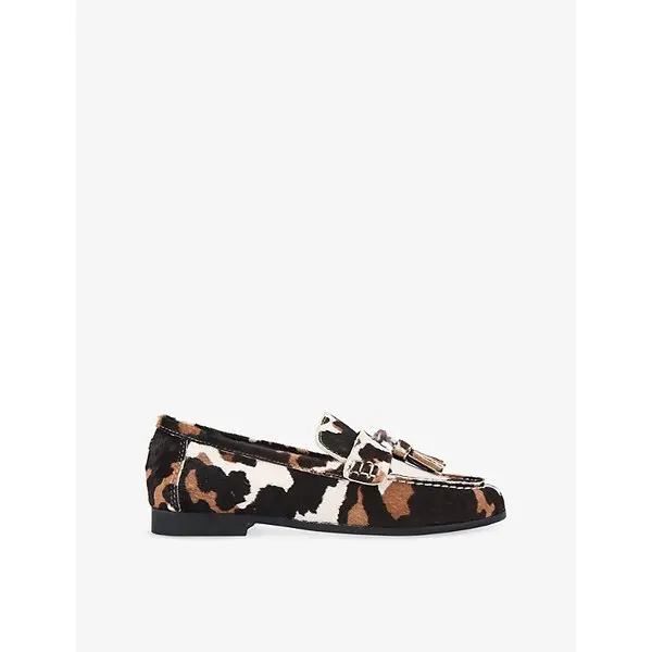Kurt Geiger Mardy Leather Loafers With Tassel Embellishment - Brown/oth