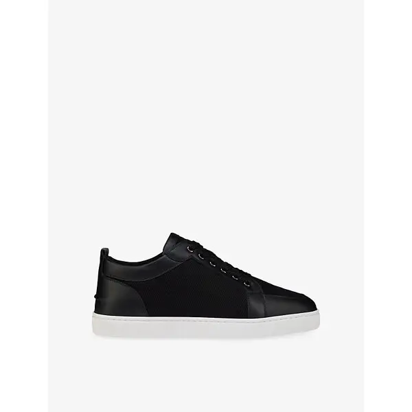 CHRISTIAN LOUBOUTIN Rantulow Flat Leather Trainers - Black