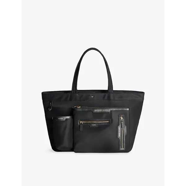 ANYA HINDMARCH Woven Multi Pocket Tote Bag - Black