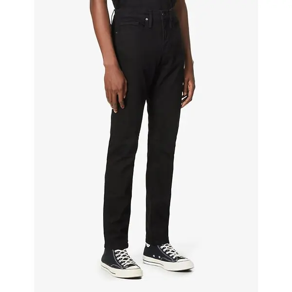 FRAME L'homme Slim-fit Stretch-denim Jeans - Noir