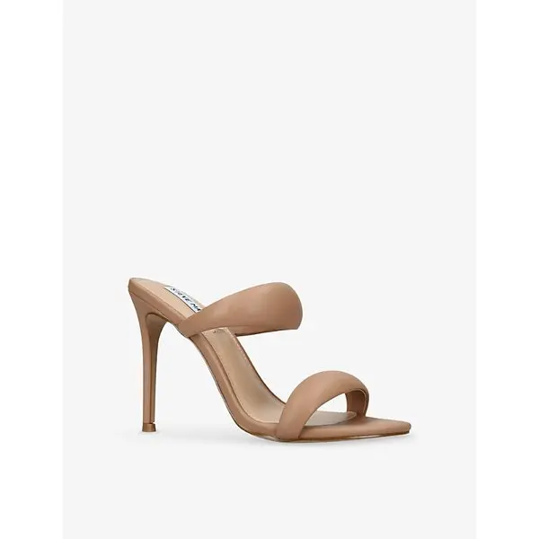 Steve Madden Saturn Faux-leather Stiletto Sandals - Tan