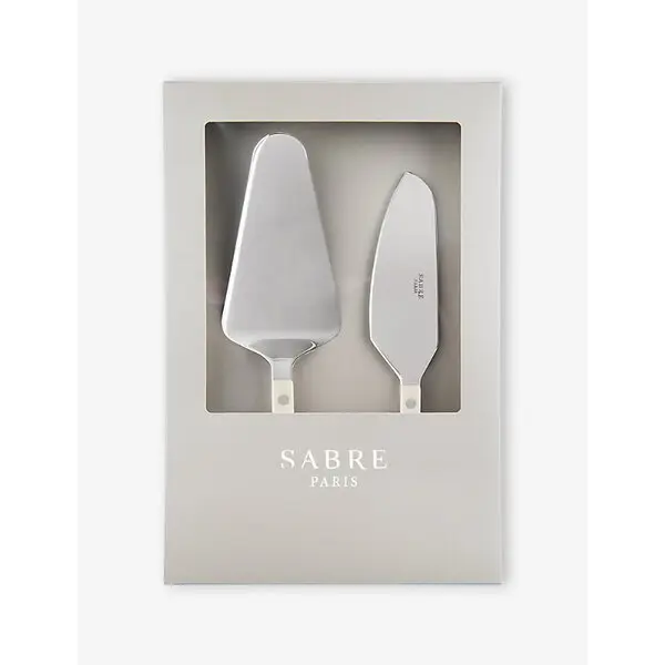 SABRE Bistrot Stainless-steel Cake Set - Ivory