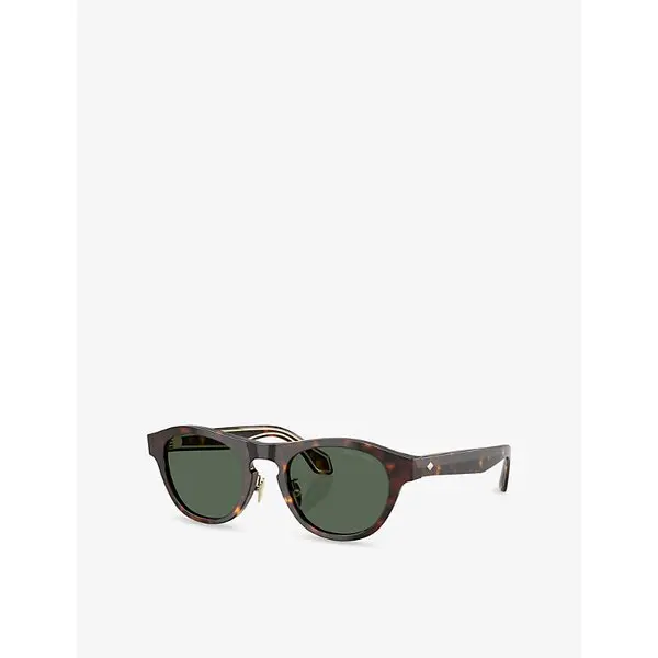 Giorgio Armani Ar8225 Round-frame Acetate Sunglasses