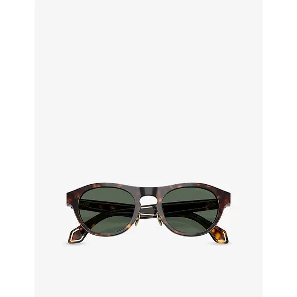 Giorgio Armani Ar8225 Round-frame Acetate Sunglasses