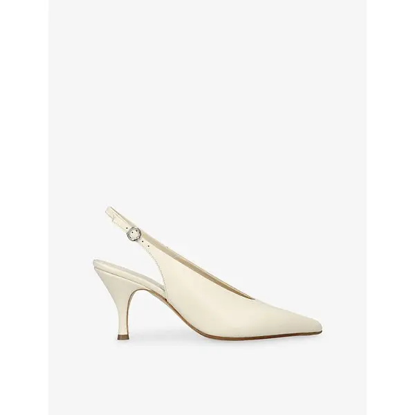 AeydĒ Carla 75 Leather Slingback Pumps
