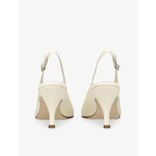 AeydĒ Carla 75 Leather Slingback Pumps