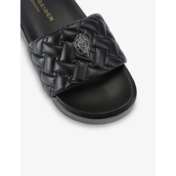 Kurt Geiger Meena Eagle Quilted Platform Sandals