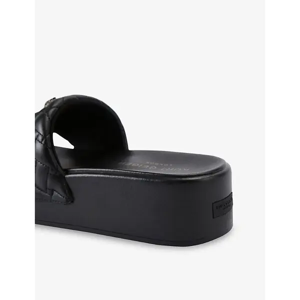 Kurt Geiger Meena Eagle Quilted Platform Sandals