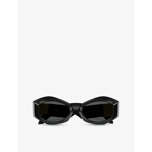 Versace Irregular Frame Sunglasses - Black