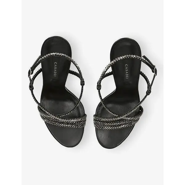 Casadei Josephine Julia 100 Leather Heeled Sandals