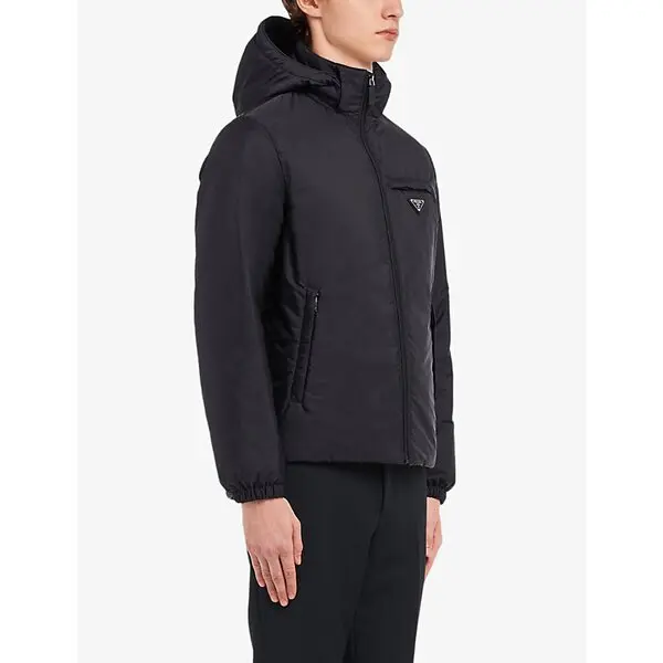 Prada Re-nylon Padded Hooded Jacket