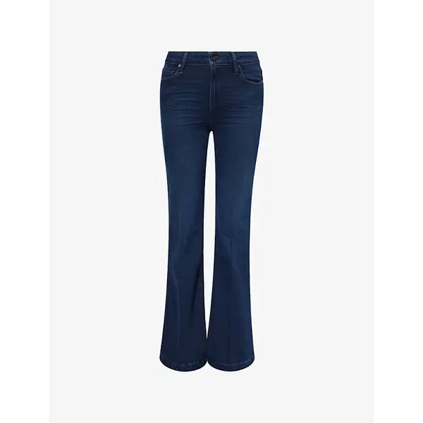 Paige Genevieve Flared-leg Mid-rise Stretch-denim Jeans - Bespoke