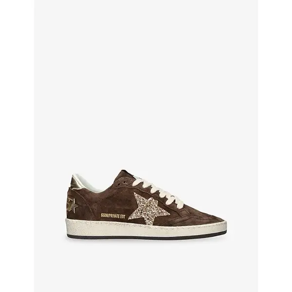GOLDEN GOOSE Ballstar Suede Trainers - Brown/oth