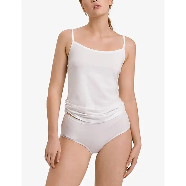 Hanro Seamless High-rise Jersey Briefs - White