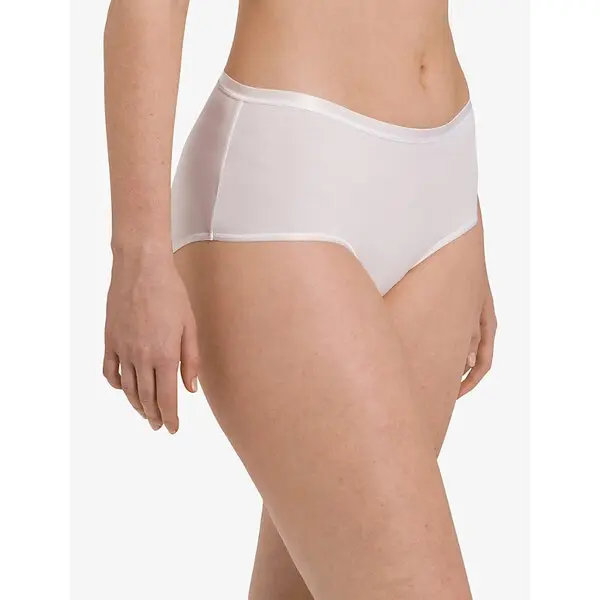 Hanro Seamless High-rise Jersey Briefs - White