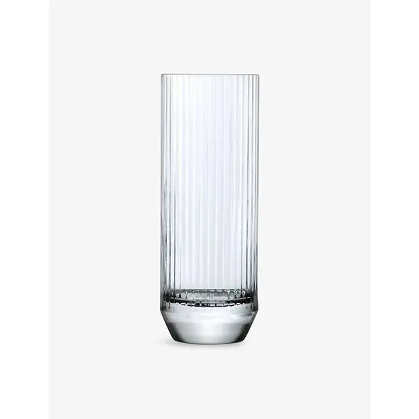 NUDE Big Top High Ball Crystal Glasses Set Of Four - Clear