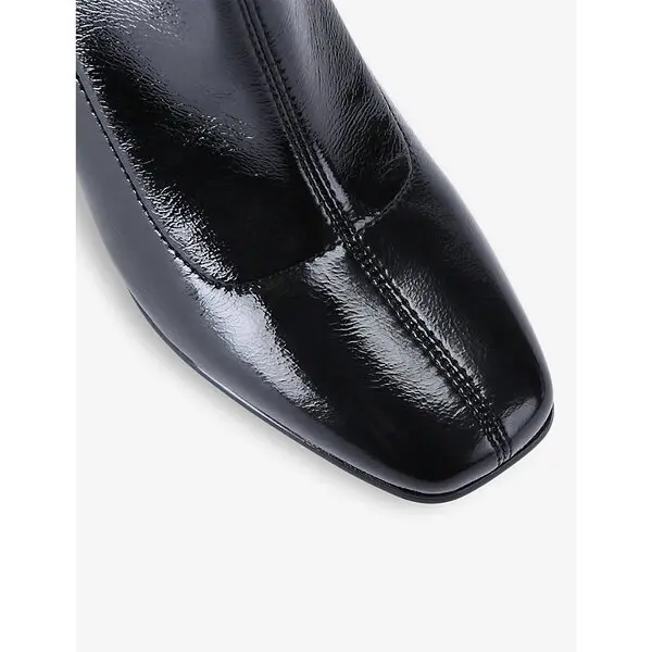Carvela Strut Patent Faux Leather Ankle Boots