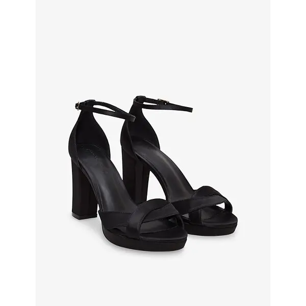 PHASE EIGHT Crossover Strap Satin Heeled Sandals