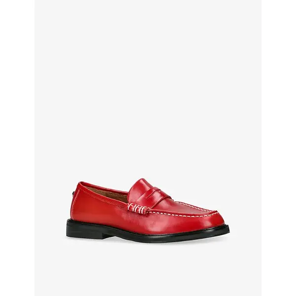 Steve Madden Madison Leather Loafers - Wine