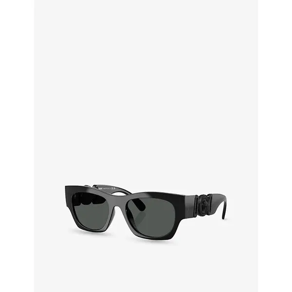 Versace Pillow-frame Acetate Sunglasses - Black