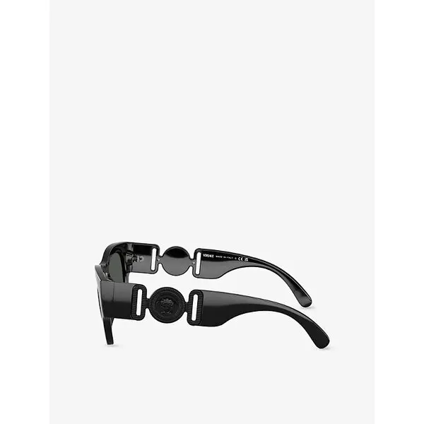 Versace Pillow-frame Acetate Sunglasses - Black