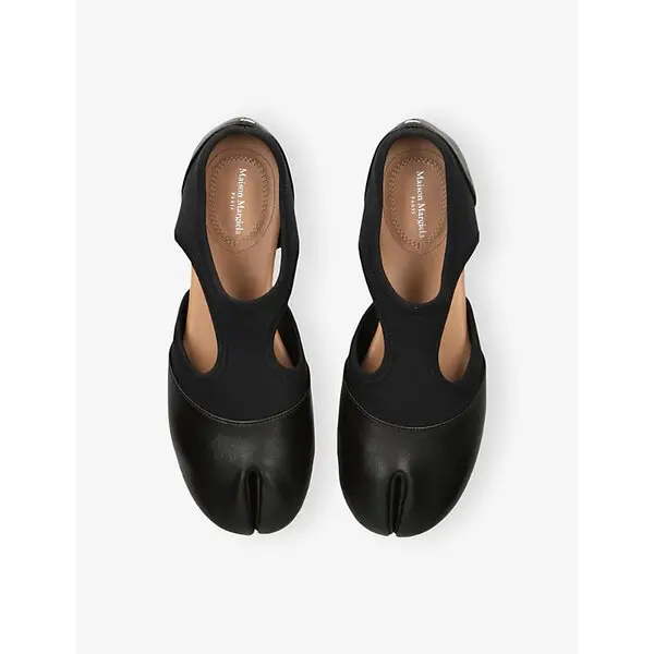 MAISON MARGIELA Tabi Jazz Leather And Woven Loafers