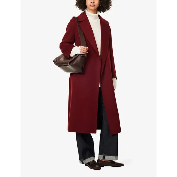 Max Mara Wool Robe Coat - Raspberry