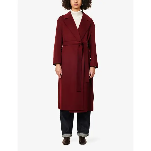 Max Mara Wool Robe Coat - Raspberry