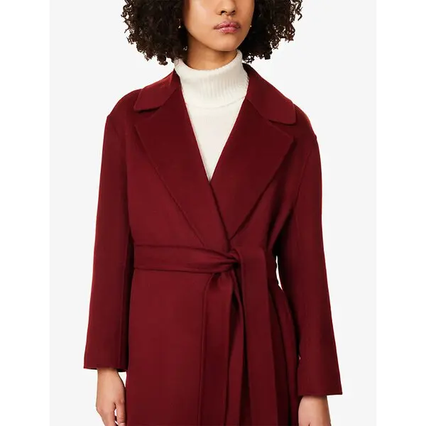 Max Mara Wool Robe Coat - Raspberry
