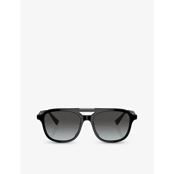 Brunello Cucinelli Square-frame Acetate Sunglasses - Black