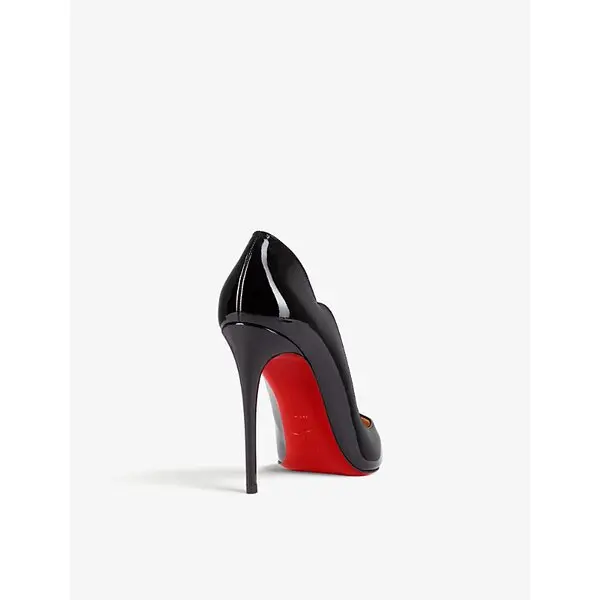 CHRISTIAN LOUBOUTIN Hot Chick 100 Patent-leather Courts - Black