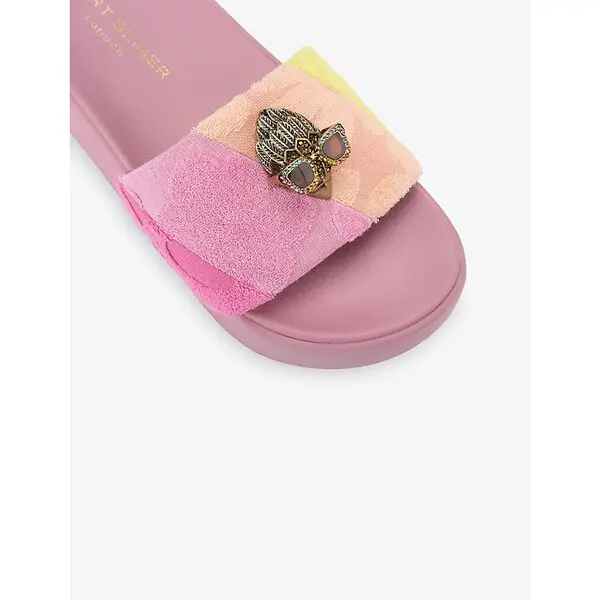 Kurt Geiger Meena Eagle Towelling Platform Sandals
