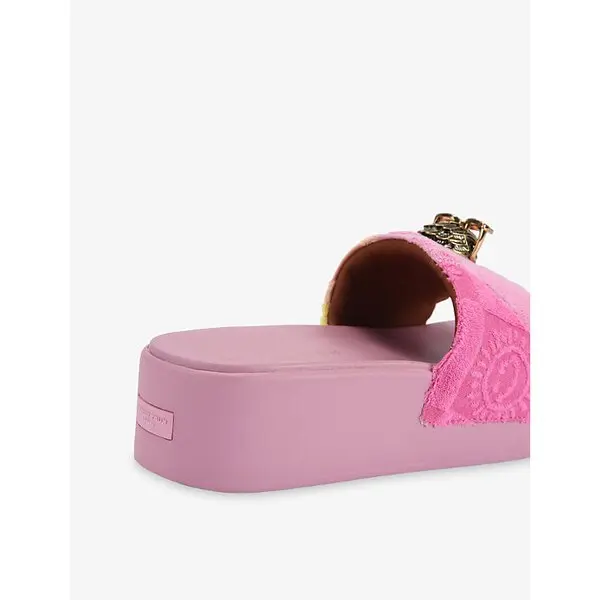 Kurt Geiger Meena Eagle Towelling Platform Sandals