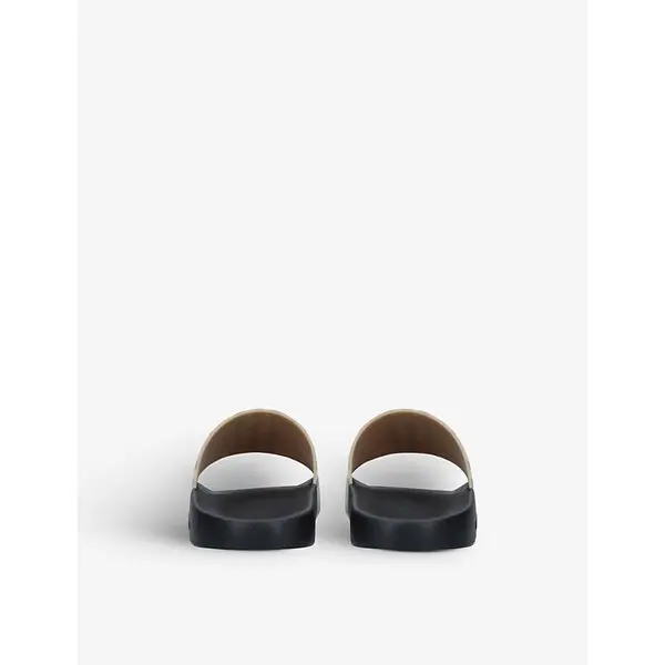 Burberry Furley Checked Sliders - Beige