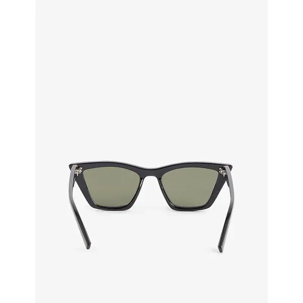 Le Specs Velodrome Cat-eye Acetate Sunglasses - Black