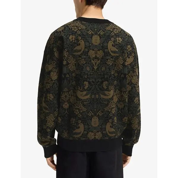 Hugo Tapestry Jacquard Relaxed Knitted Jumper