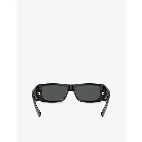 Versace Ve4482 Pillow-frame Acetate Sunglasses - Black