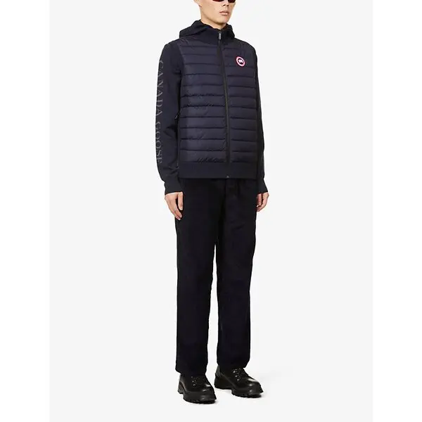 Canada Goose High-neck Padded Wool And Shell-down Gilet - Navy