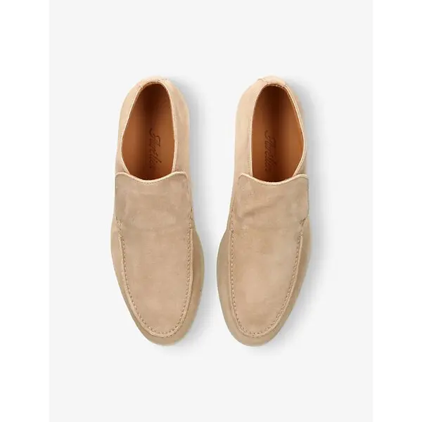 AURELIEN City Suede Loafers - Beige