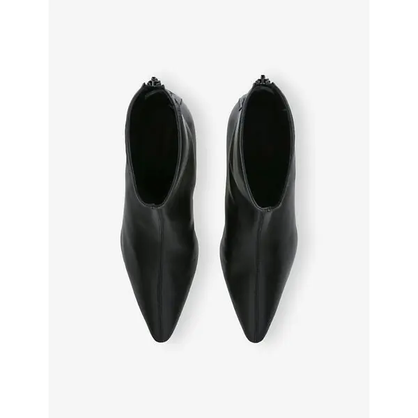 Dear Frances Leather Ankle Boots With Stiletto Heel