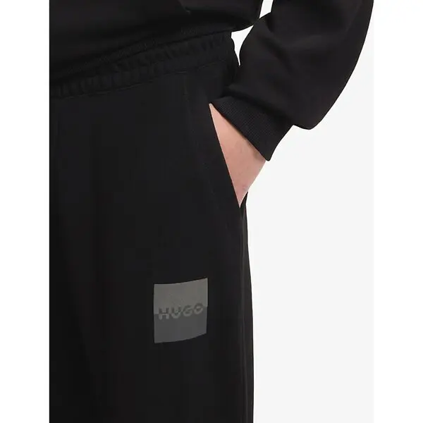 Hugo Logo-print Regular-fit Cotton Jogging Bottoms