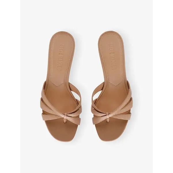 Steve Madden Cary Faux-leather Heeled Sandals