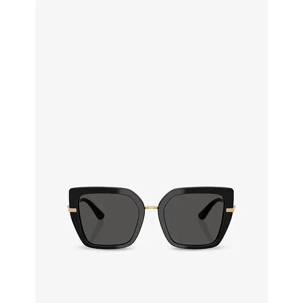Dolce & Gabbana Cat Eye Acetate Sunglasses - Black