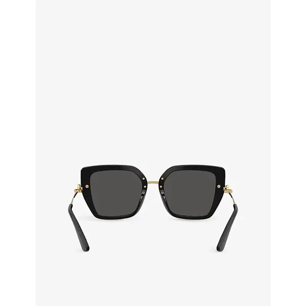Dolce & Gabbana Cat Eye Acetate Sunglasses - Black