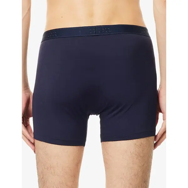 Derek Rose Alex Branded-waistband Stretch-jersey Trunks