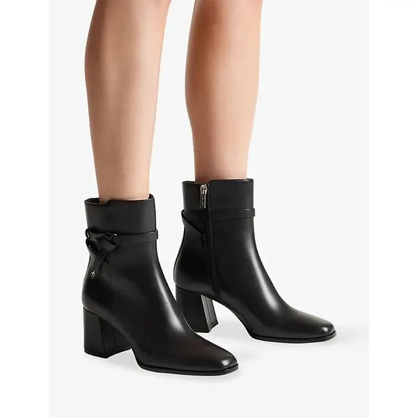 JIMMY CHOO Lawton Ab 65 Leather Ankle Boots